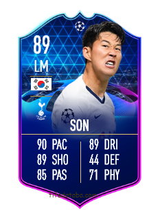 Heung Min Son FIFA 20 Rating, Card, Price