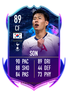 Heung Min Son FIFA 20 Rating, Card, Price