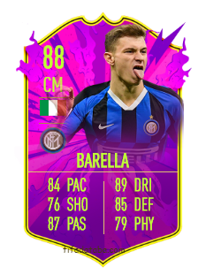 Nicolò Barella FIFA 20 Rating, Card, Price