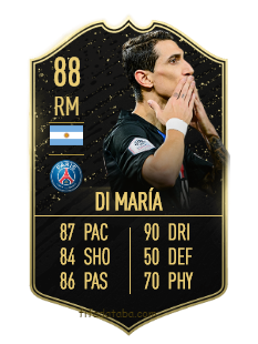 Ángel Di María FIFA 20 Rating, Card, Price