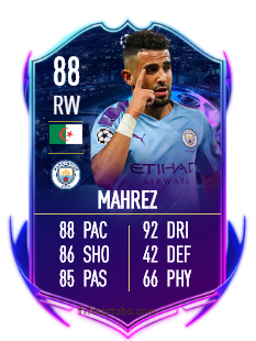 Riyad Mahrez FIFA 20 Rating, Card, Price