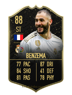 Karim Benzema FIFA 20 Rating, Card, Price
