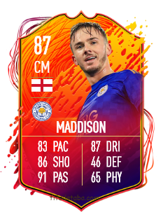 James Maddison FIFA 20 Rating, Card, Price