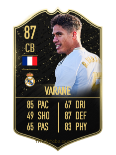 Raphaël Varane FIFA 20 Rating, Card, Price