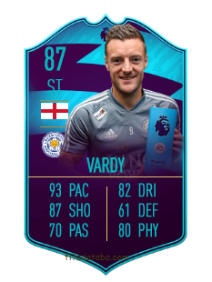 Jamie Vardy FIFA 20 Rating, Card, Price