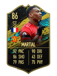 Anthony Martial FIFA 20 Rating, Card, Price