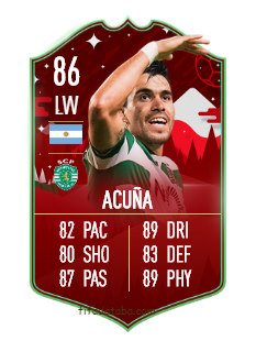 Marcos Acuña FIFA 20 Rating, Card, Price