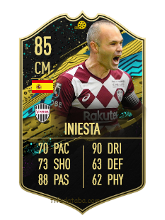 Andrés Iniesta Luján FIFA 20 Rating, Card, Price