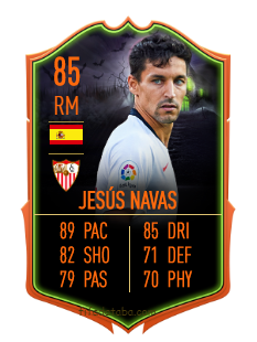 Jesús Navas González FIFA 20 Rating, Card, Price