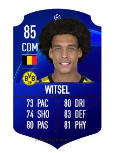 Axel Witsel FIFA 20 Rating, Card, Price