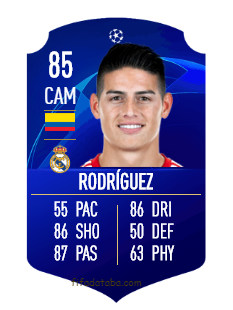 James Rodríguez FIFA 20 Rating, Card, Price
