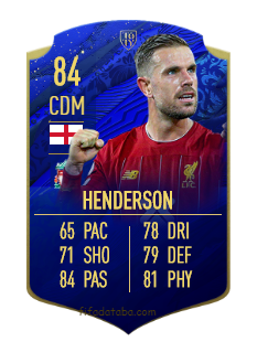 Jordan Henderson FIFA 20 Spieler-Statistik, Card, Preis
