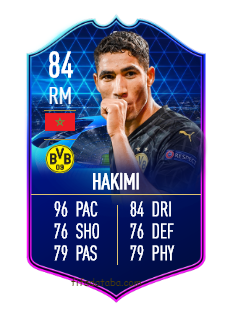 Achraf Hakimi FIFA 20 Rating, Card, Price