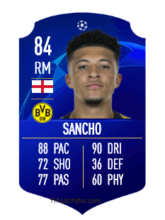 Jadon Sancho FIFA 20 Rating, Card, Price