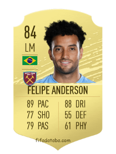 Felipe Anderson Pereira Gomes FIFA 20 Rating, Card, Price