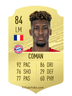 Kingsley Coman FIFA 20 Rating, Card, Price