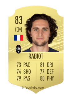 Adrien Rabiot FIFA 20 Rating, Card, Price