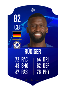 Antonio Rüdiger FIFA 20 Rating, Card, Price
