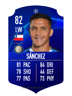 Alexis Sánchez FIFA 20 Rating, Card, Price
