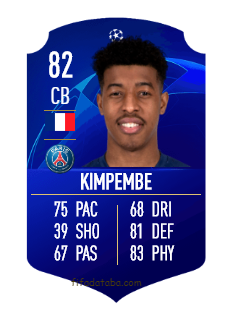 Presnel Kimpembe FIFA 20 Rating, Card, Price