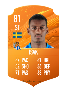 Alexander Isak FIFA 20 Rating, Card, Price