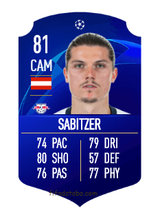 Marcel Sabitzer FIFA 20 Rating, Card, Price