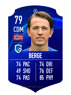 Sander Berge FIFA 20 Rating, Card, Price