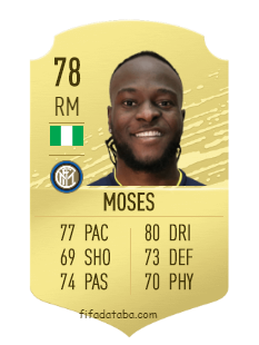 Victor Moses FIFA 20 Rating, Card, Price