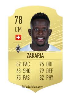 Denis Zakaria FIFA 20 Rating, Card, Price