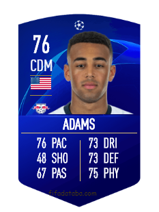 Tyler Adams FIFA 20 Rating, Card, Price