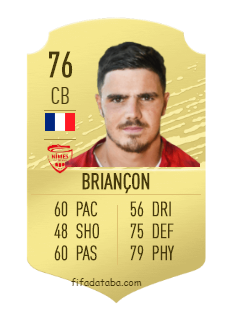 Anthony Briançon FIFA 20 Rating, Card, Price