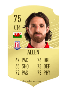 Joe Allen FIFA 20 Rating, Card, Price