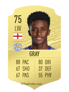 Demarai Gray FIFA 20 Rating, Card, Price