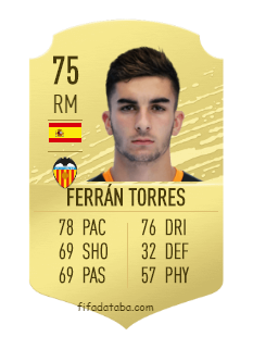 Ferrán Torres García FIFA 20 Rating, Card, Price