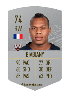Jonathan Biabiany FIFA 20 Rating, Card, Price