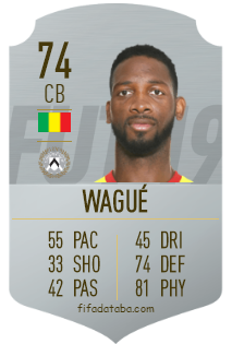 Molla Wagué FIFA 19 Rating, Card, Price