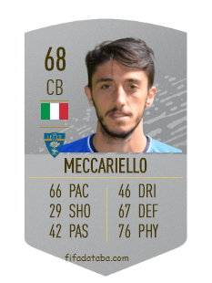 Biagio Meccariello FIFA 20 Rating, Card, Price