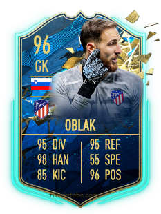 Jan Oblak FIFA 20 Rating, Card, Price