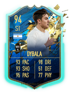 Paulo Dybala FIFA 20 Rating, Card, Price