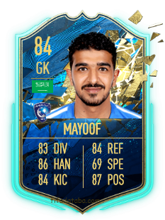 Abdullah Al Mayoof FIFA 20 Rating, Card, Price