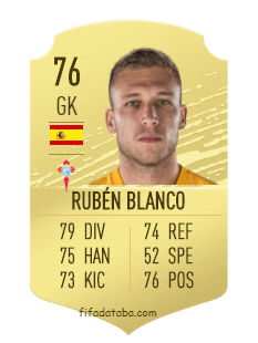 Rubén Blanco Veiga FIFA 20 Rating, Card, Price