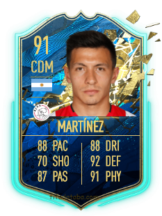 Lisandro Martínez FIFA 20 Rating, Card, Price