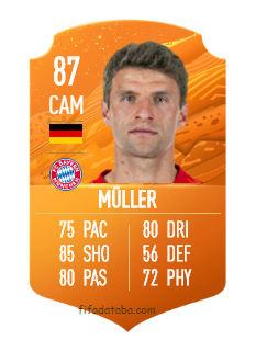 Thomas Müller FIFA 20 Rating, Card, Price