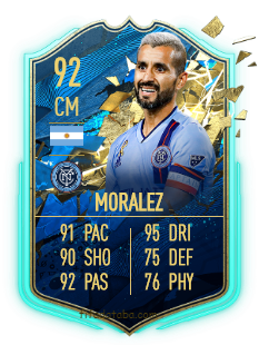 Maxi Moralez FIFA 20 Rating, Card, Price
