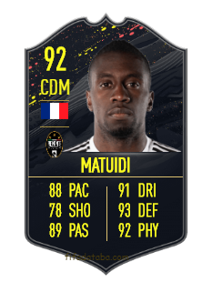 Blaise Matuidi FIFA 20 Rating, Card, Price