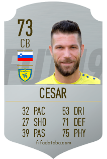 Boštjan Cesar FIFA 19 Rating, Card, Price