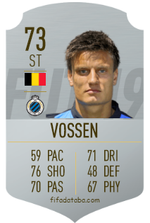 Jelle Vossen FIFA 19 Rating, Card, Price