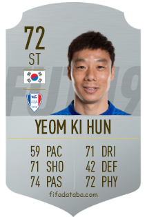 Ki Hun Yeom FIFA 19 Rating, Card, Price
