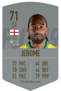 Cameron Jerome FIFA 19 Rating, Card, Price