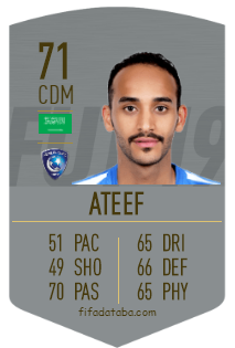 Abdullah Ateef FIFA 19 Rating, Card, Price